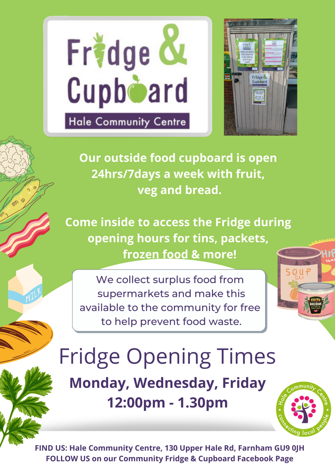 Community Fridge Cupboard - Hale Community Centre